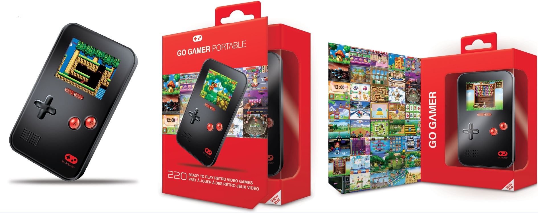 MY ARCADE GO GAMER PORTABLE VIDEO GAME PLAYER