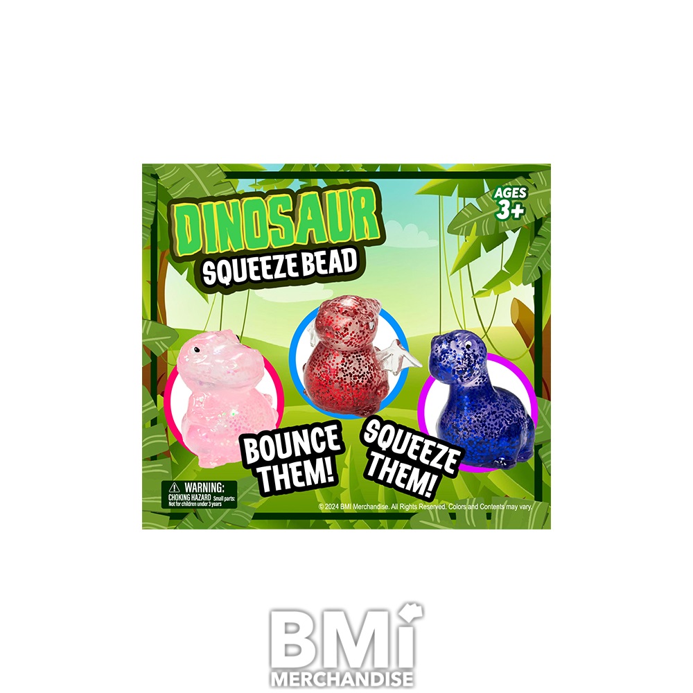 100 POINT- 250PC DINOSAUR SQUEEZE BEAD MODULAR CAPSULE KIT