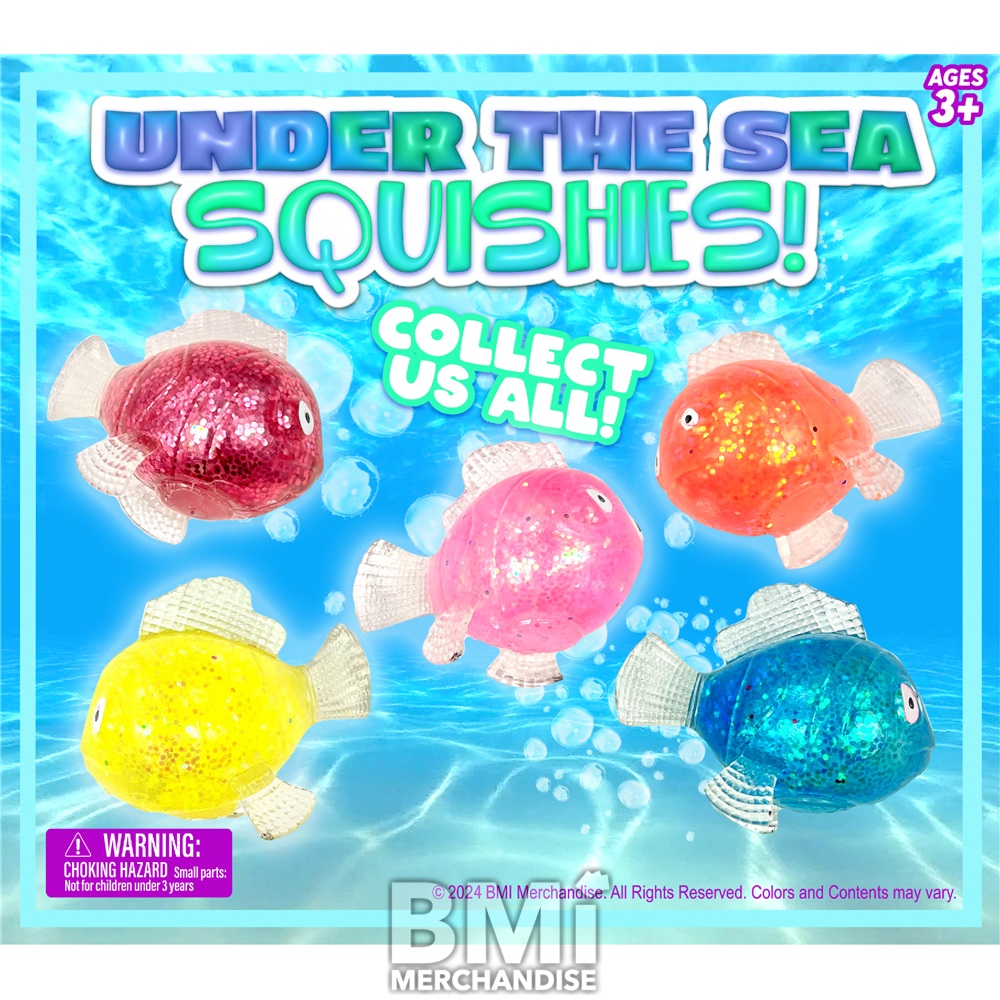 100 POINT- 250PC UNDER THE SEA SQUISHIES MODULAR CAPSULE KIT