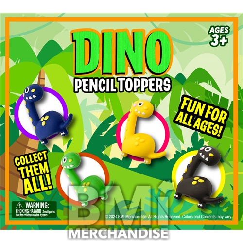 15 POINT- 250PC DINO PENCIL TOPPERS MODULAR CAPSULE KIT