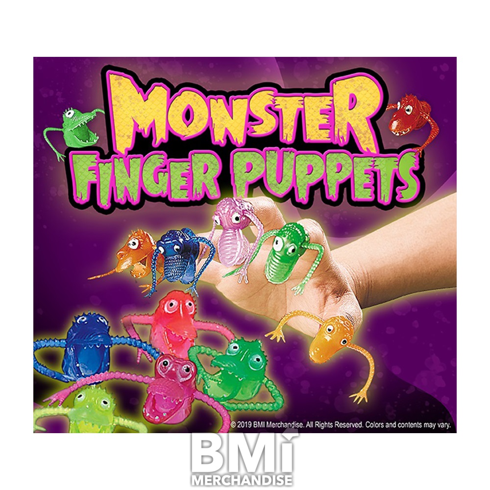 15 POINT- 250PC MONSTER FINGER PUPPETS MODULAR CAPSULE KIT