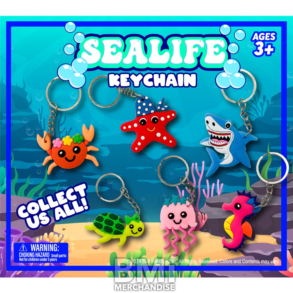 25 POINT- 250PC SEALIFE KEYCHAIN MODULAR CAPSULE KIT