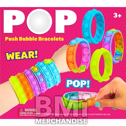 50 POINT- 250PC POP PUSH BUBBLE BRACELETS MODULAR CAPSULE KIT
