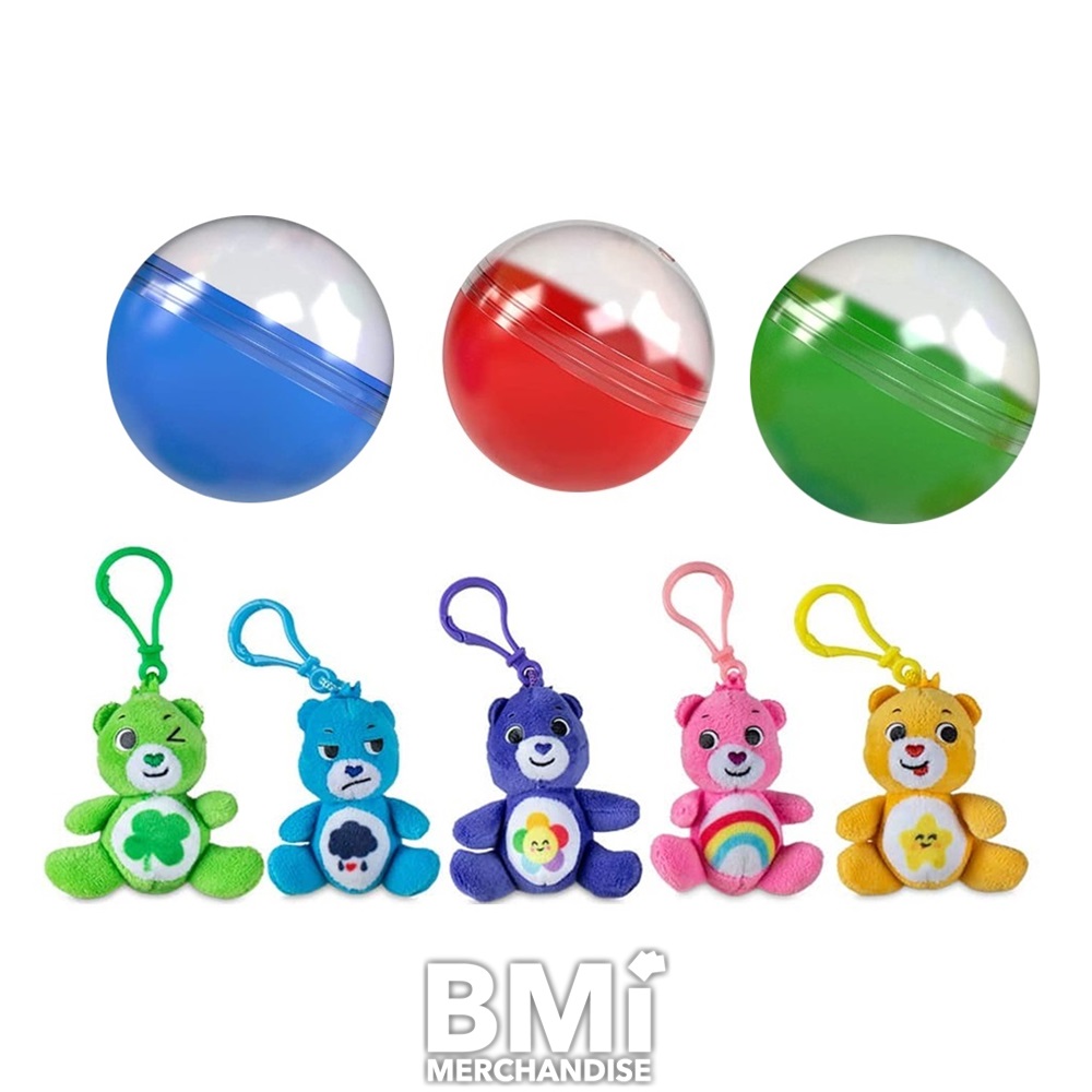 48PC 2.5INCH CARE BEARS MICRO TEENIES KEYCHAIN ASST PLUSH CAPSULE KIT