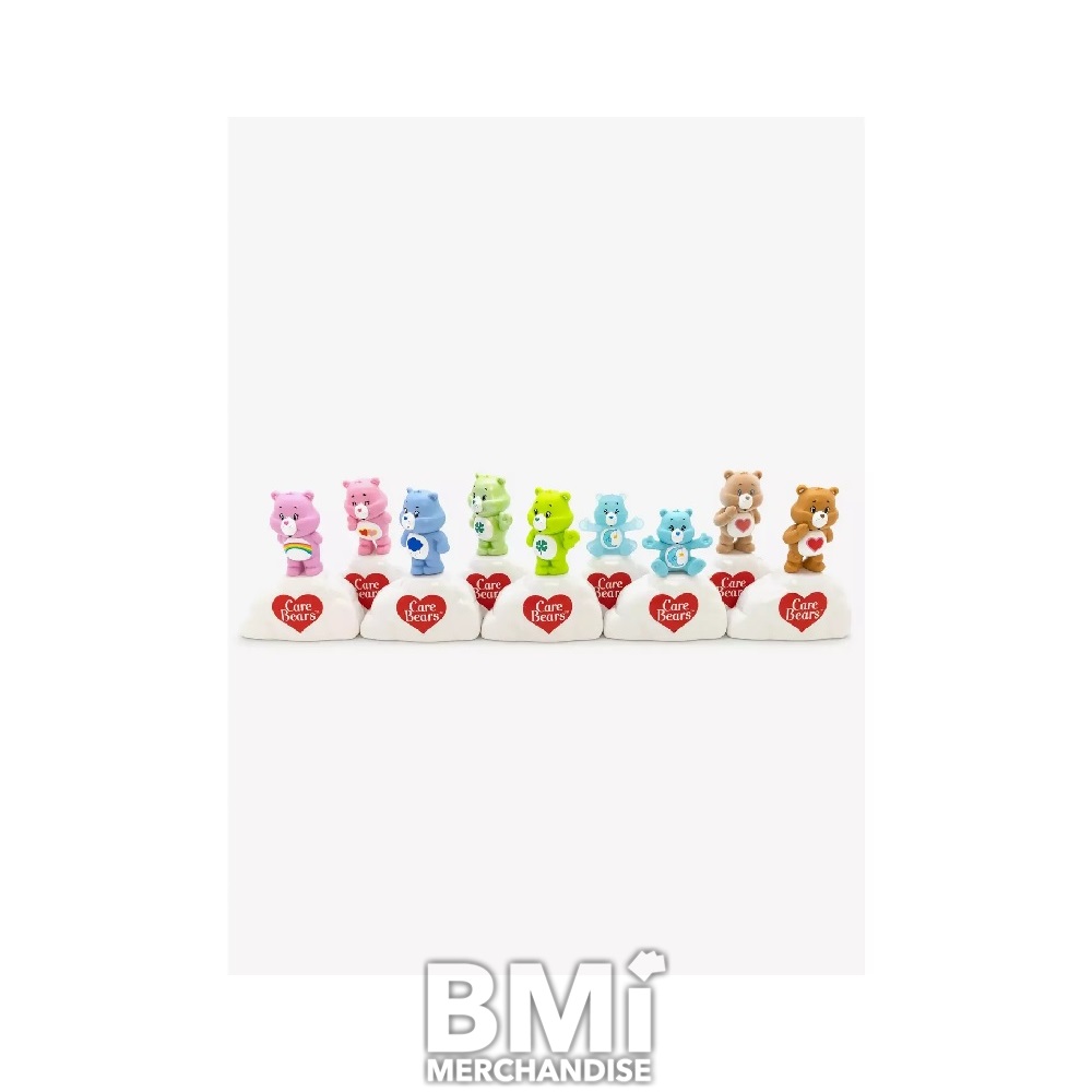 CARE BEAR MYSTERY MINIFIGS WITH COLLECTIBLE CASES AND BASE