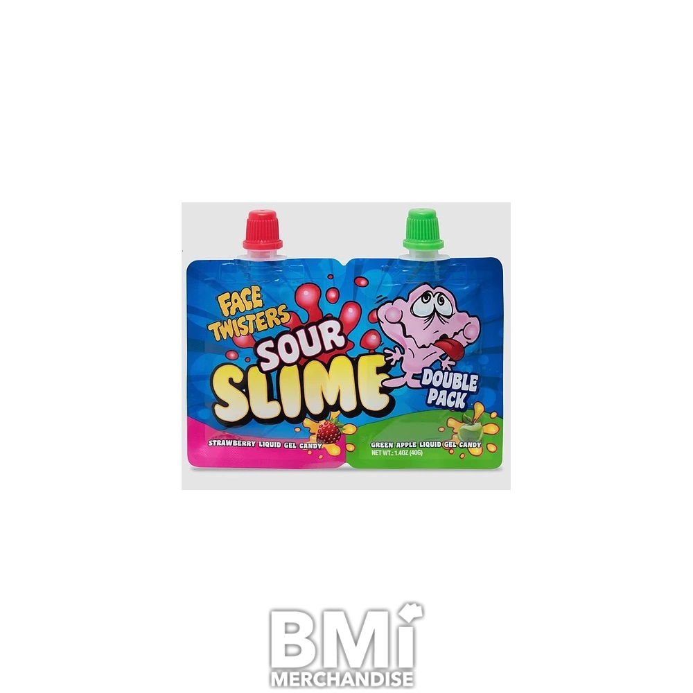 FACE TWISTERS SOUR SLIME DOUBLE PACK