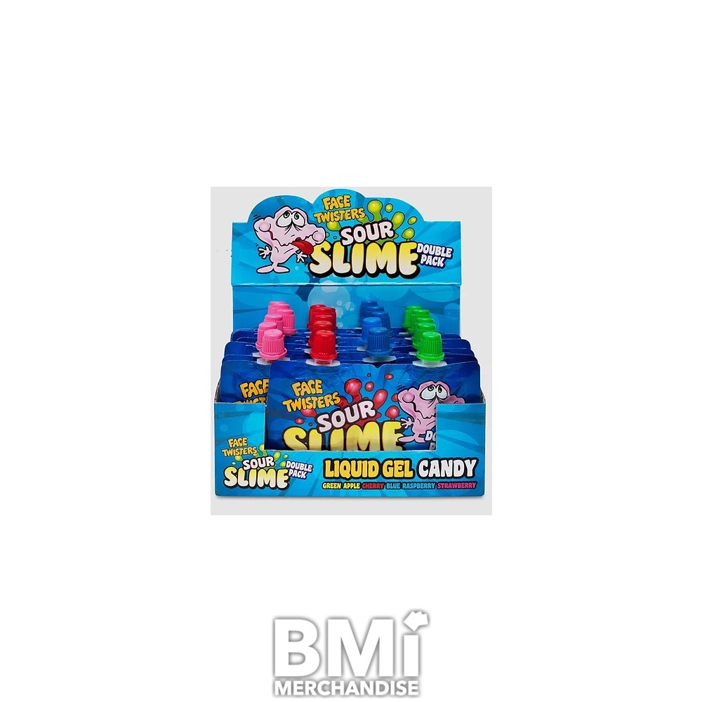 FACE TWISTERS SOUR SLIME DOUBLE PACK