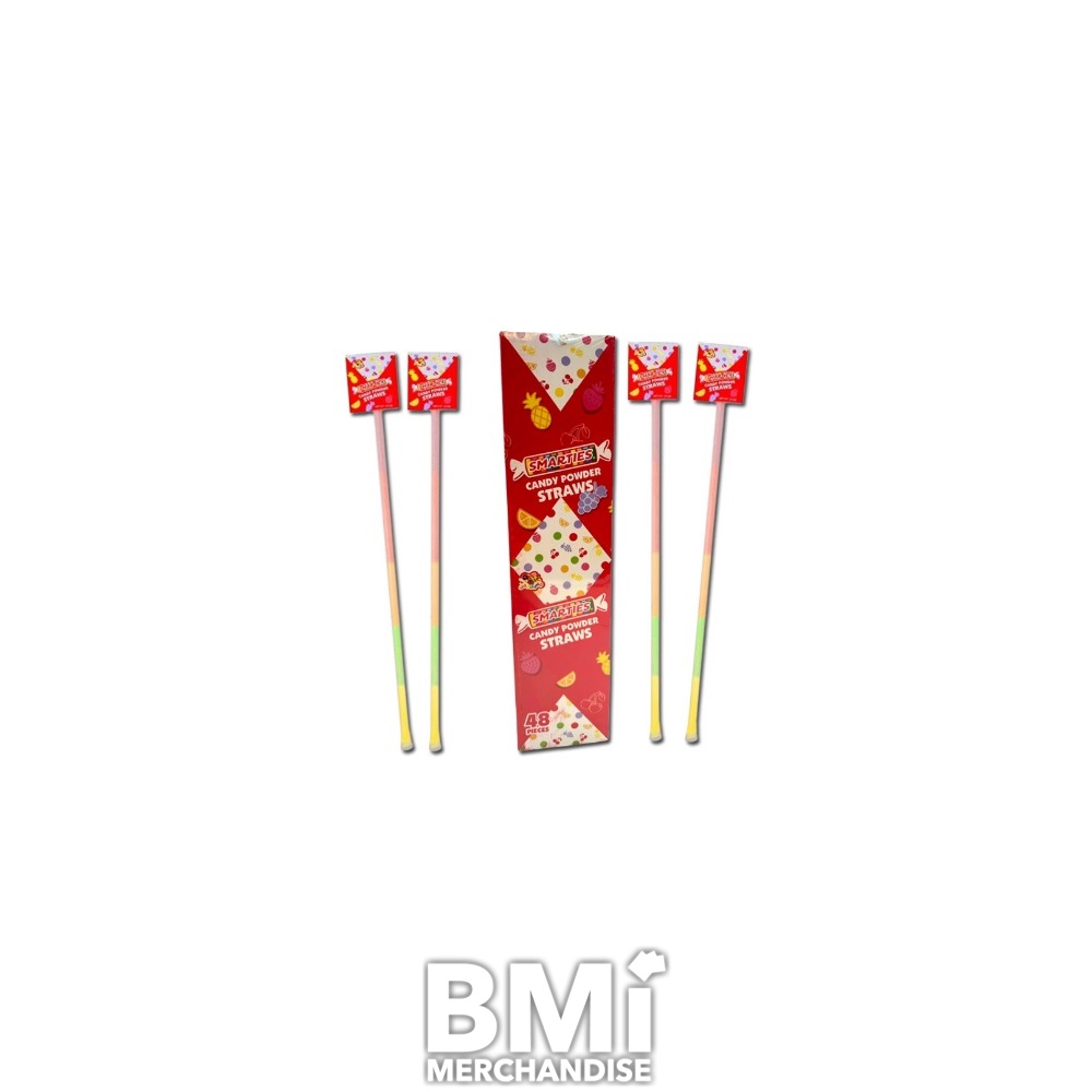 SMARTIES CANDY STRAWS .37OZ 48CT