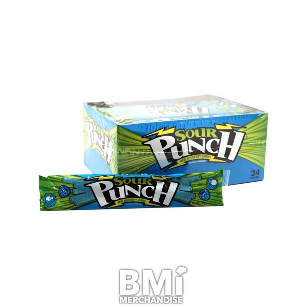 SOUR PUNCH BLUE-RASPBERRY STRAWS
