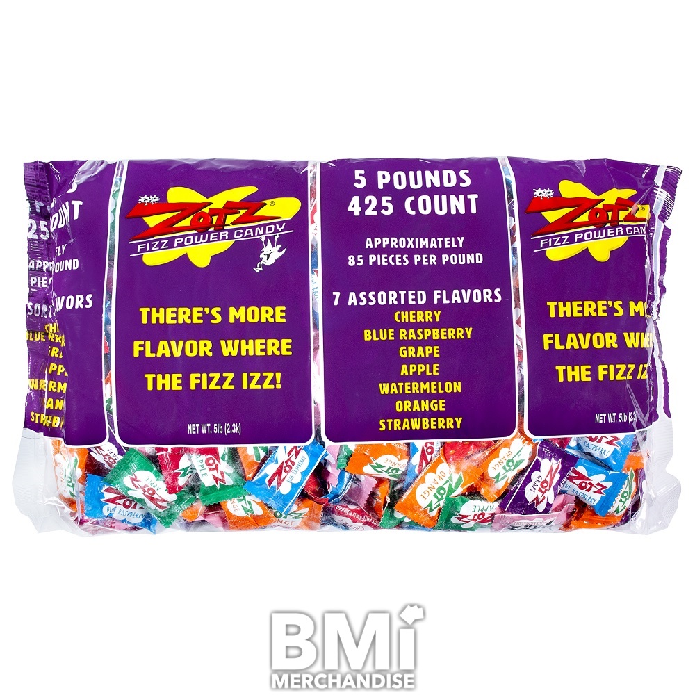 ZOTZ CANDY POWDER FIZZ ASST- BULK 425PC