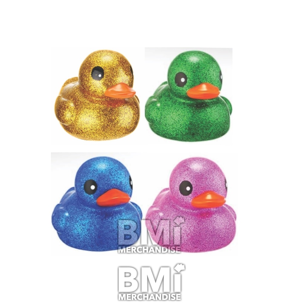 6 INCH SOLID GLITTER DUCK ASST