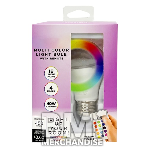 MULTI COLOR LED BULB WITH REMOTE