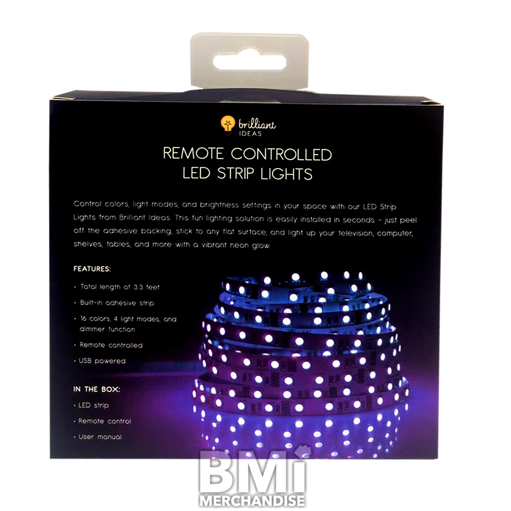 USB FLEXIBLE LED LIGHT UP STRIP W REMOTE