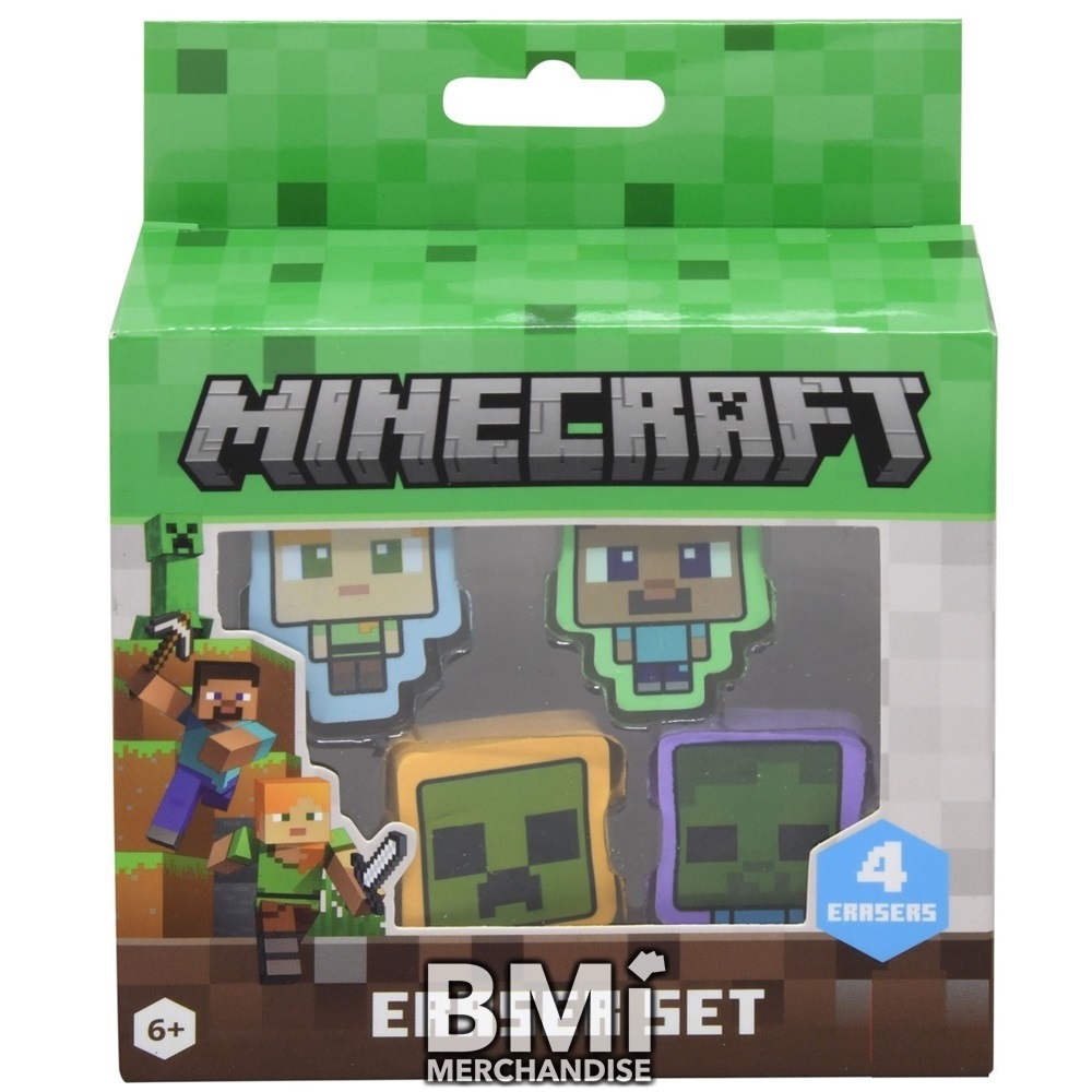 350 POINT - 12PC MODULAR HANGING KIT - MINECRAFT SHAPED ERASER SET