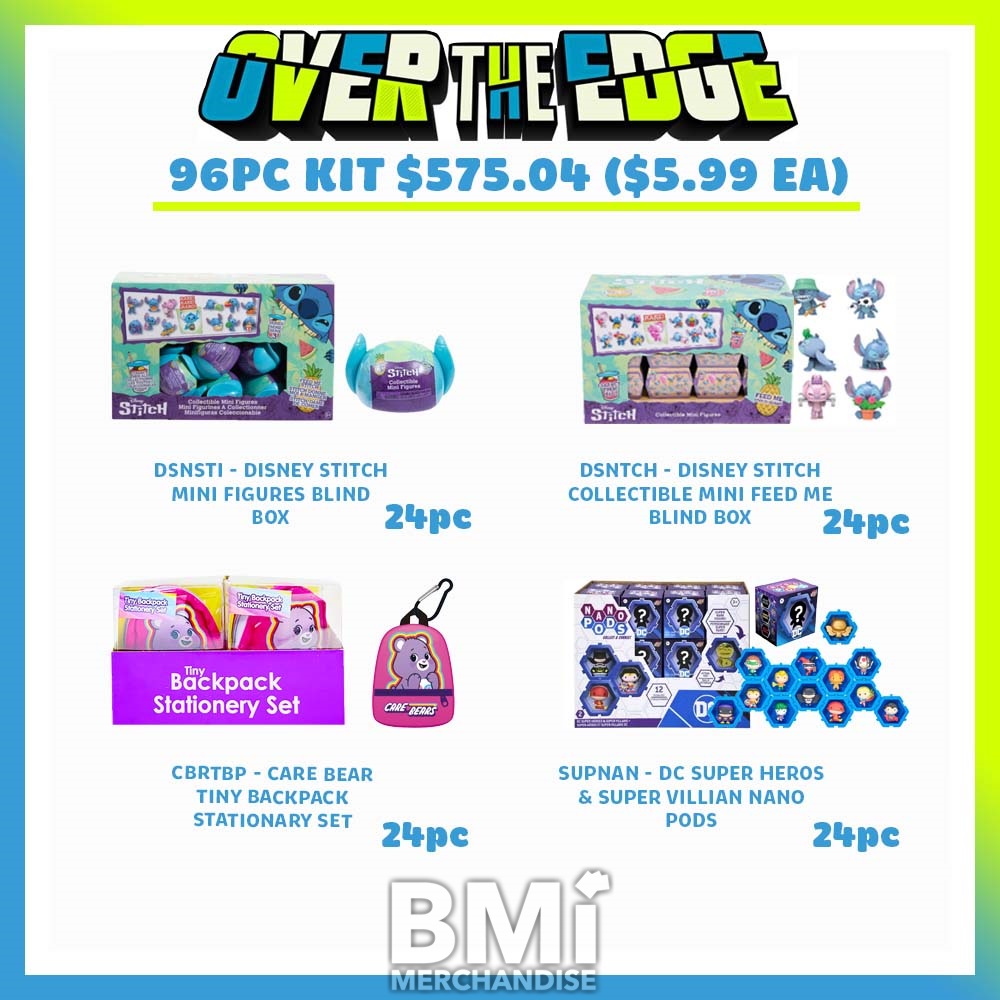 96 PC OVER THE EDGE LICENSE BLIND BOXES KIT
