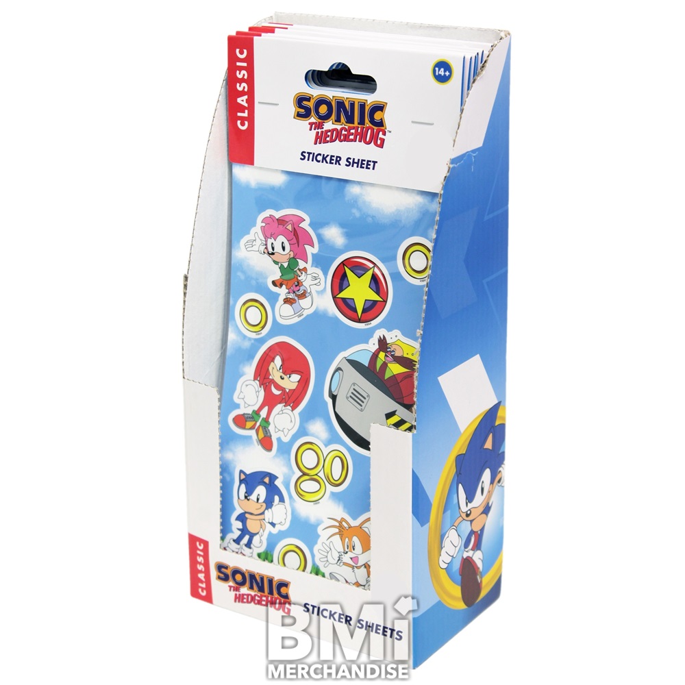 SONIC SINGLE SHEET STICKERS