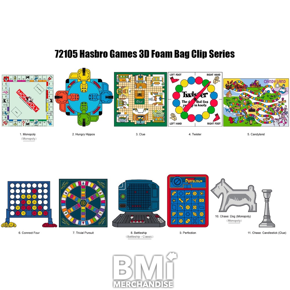 HASBRO 3D FOAM BAG CLIP SERIES 1